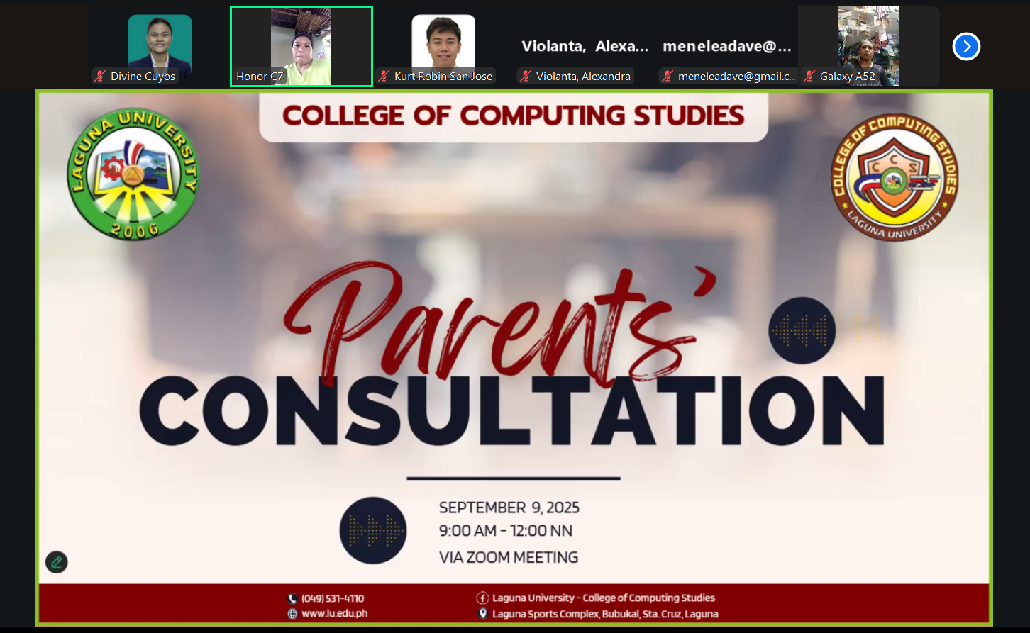 LU-CCS Holds Parents’ Consultation 2025 - Laguna University